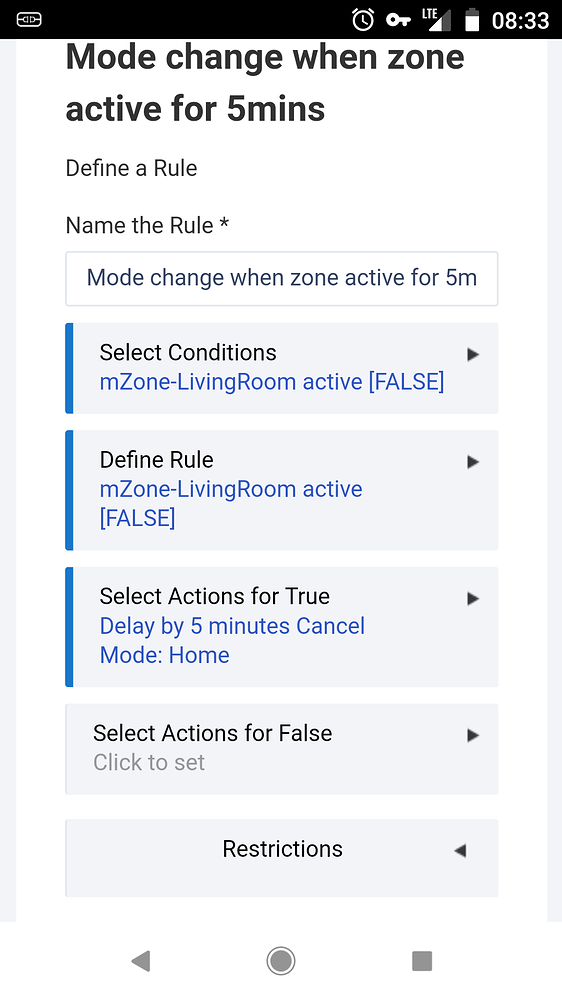 Zone motion Controller app help please - 🛎️ Get Help - Hubitat