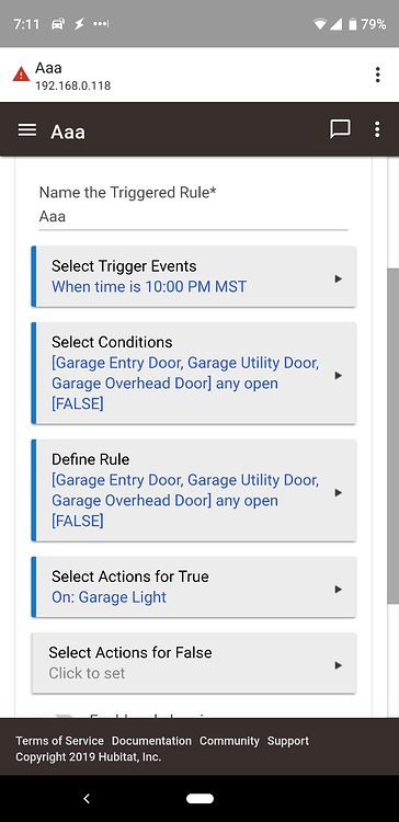 Rule manager based on contact status, not trigger - Tips - Hubitat