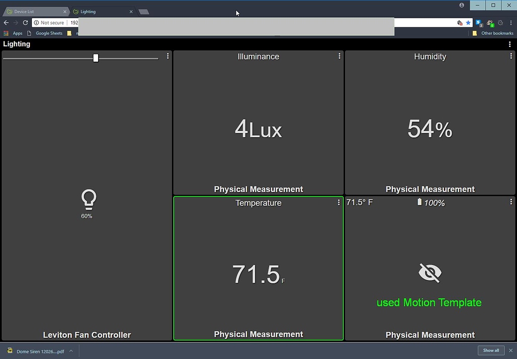 Dashboard tile has a mind of its own (it keeps moving on top of another tile) - Hubitat ...