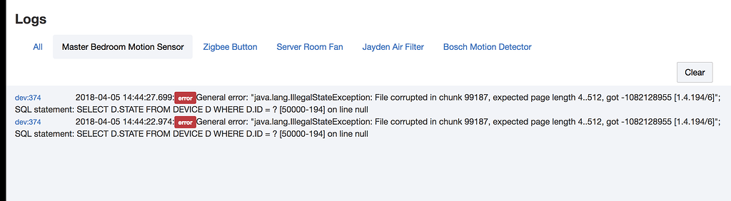 More Error - 📢 Feedback - Hubitat