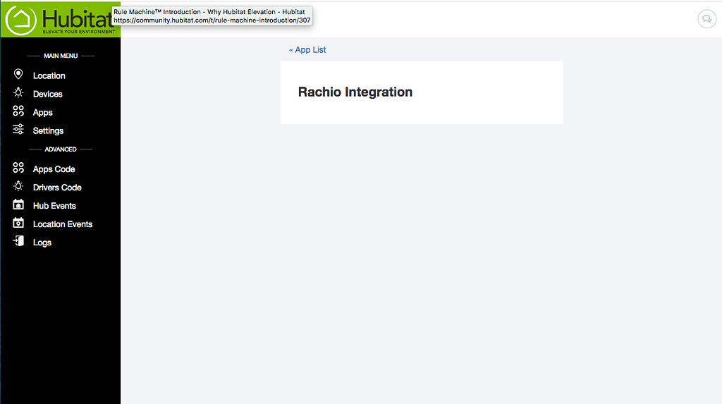 Rachio - Broken-code - Hubitat