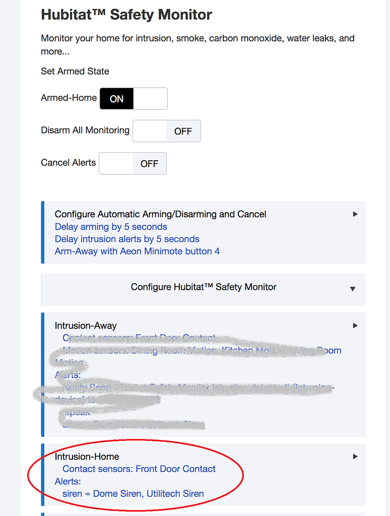 Hubitat Safety Monitor contact sensor not working? - 🛎️ Get Help - Hubitat
