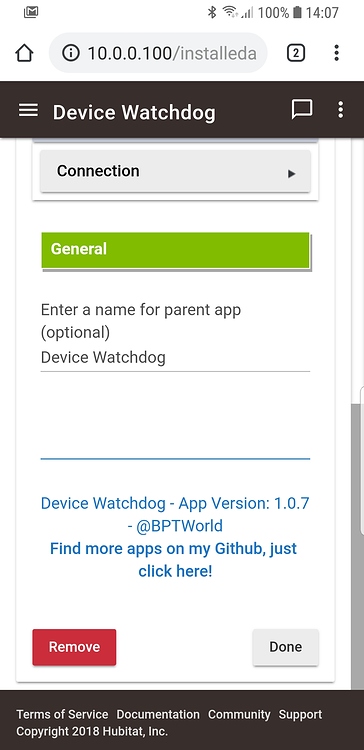 [RELEASE] Device Watchdog - Page 3 - Custom Apps - Hubitat