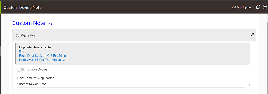 [RELEASE] Custom Device Note v2 - Custom Apps - Hubitat