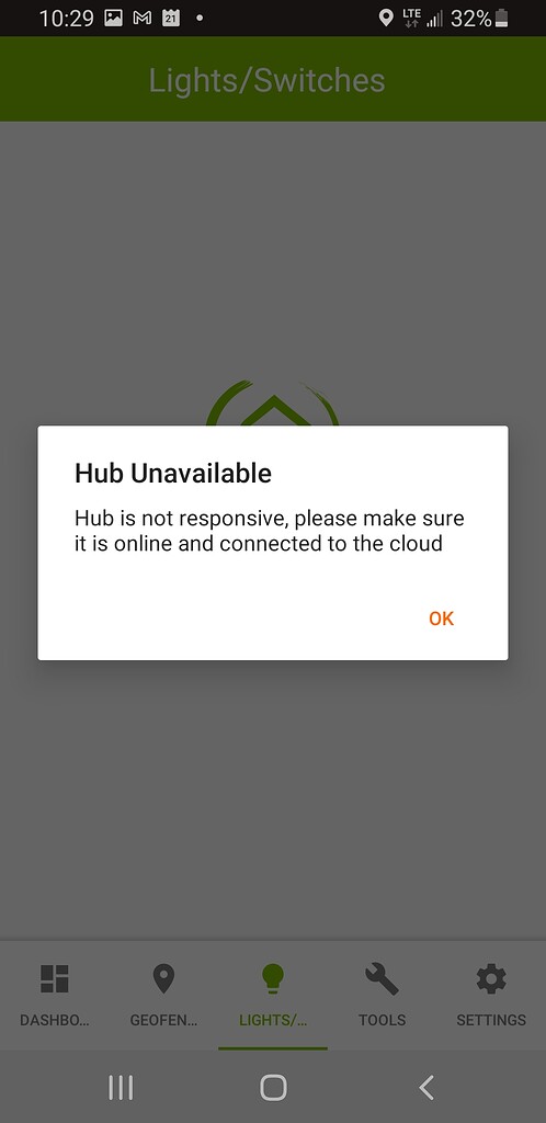 Hubitat App Only Works on Wifi, Not Cell Data - Android App - Hubitat