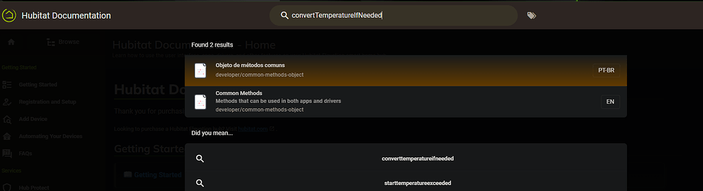 Documentation Search Returns Multi-Language Results - 📢 Feedback - Hubitat