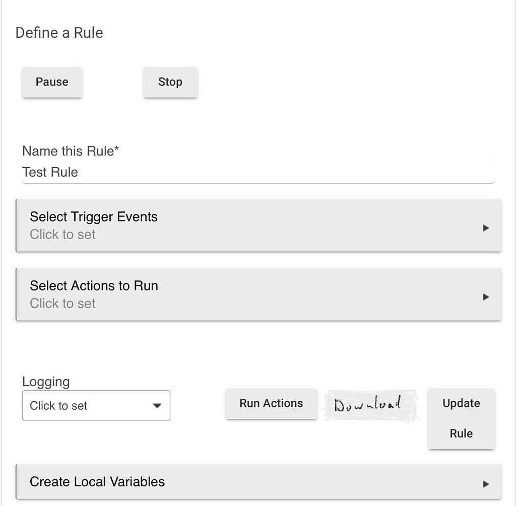 [Feature Request] Rule Machine - Add a button to download a rule in rule editor - 💬 Lounge - Hubitat