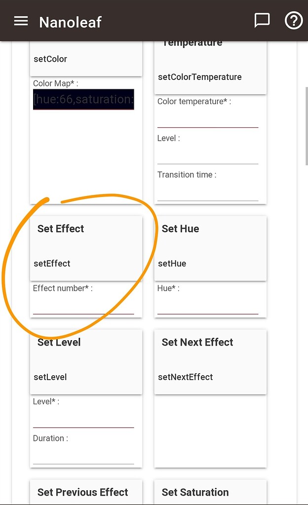 Feature Request: Nanoleaf - Set Effect Name - Feature Requests - Hubitat