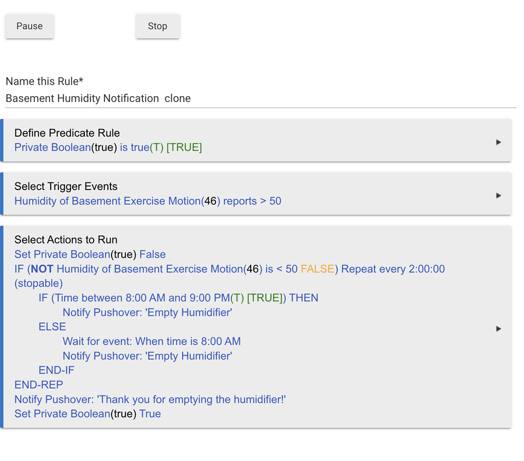 Wait Within A Repeat - 📐 Rule Machine® - Hubitat