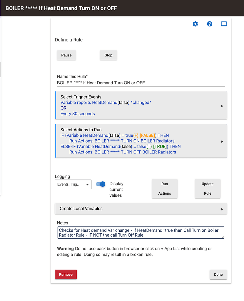 Is there a better way to have a Rule run when Variable changes? - 📐 Rule Machine® - Hubitat