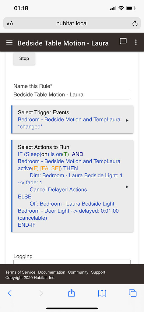 Smart things motion sensor and simple rule stopped working? - 🛎️ Get Help - Hubitat