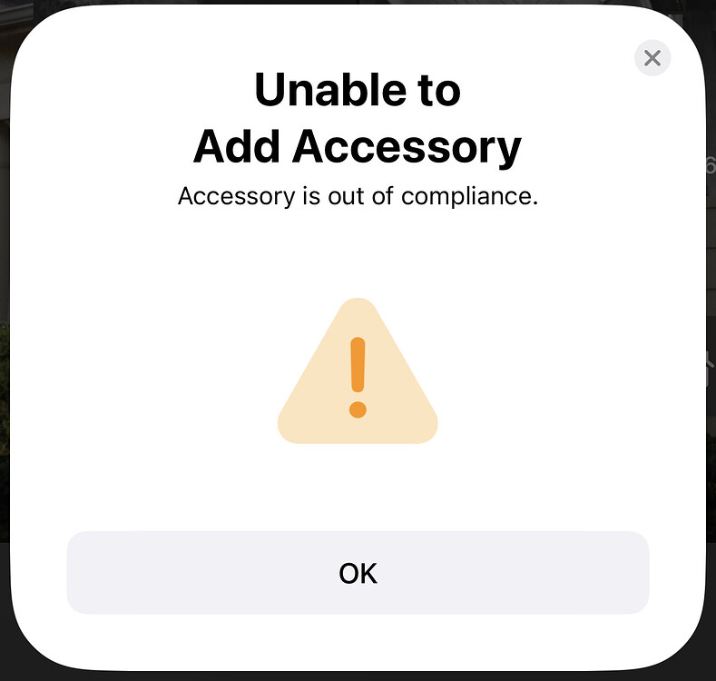 Homekit Accessory Out Of Compliance 🧰 Built In Apps And Drivers