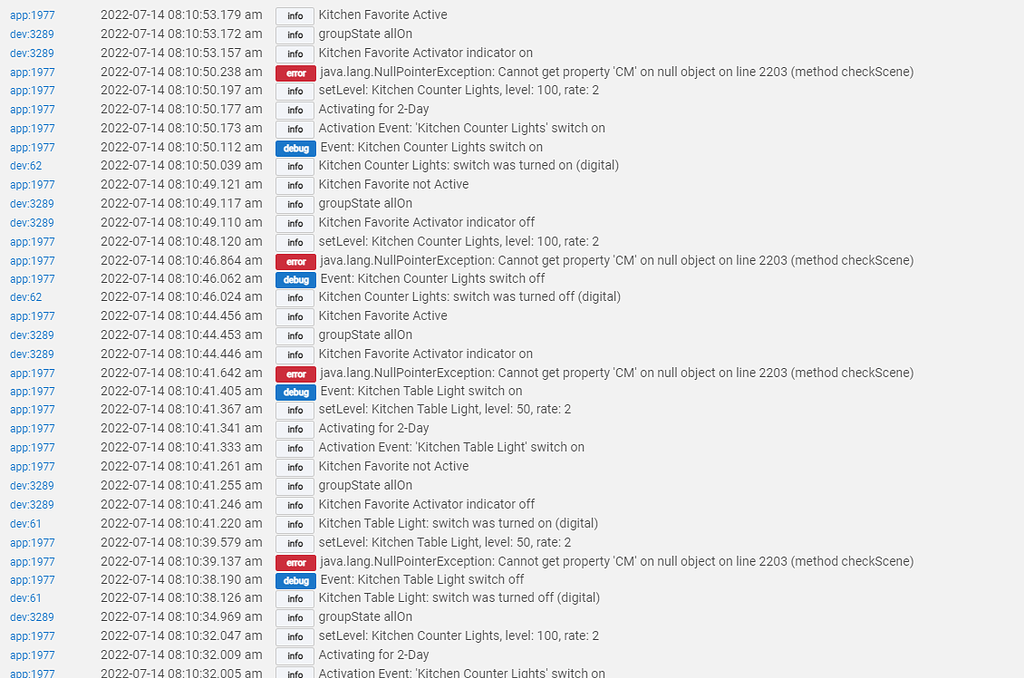 RL 2.3.2.138 ERROR - Cannot get property 'CM' on null object - Room ...