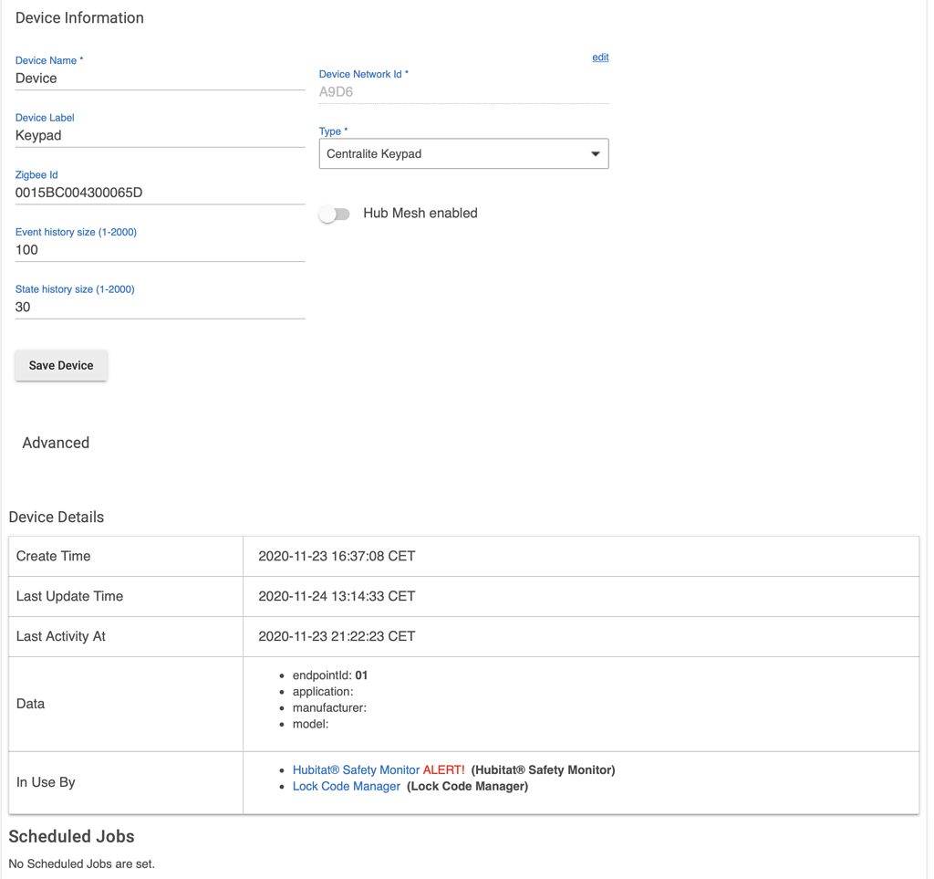 Keypad driver help - Develco Products - Devices - Hubitat