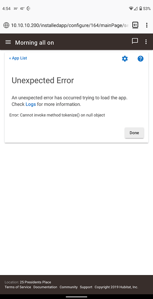Hard crash in Rule Machine 4.0 editor - All things Rule Machine - Hubitat