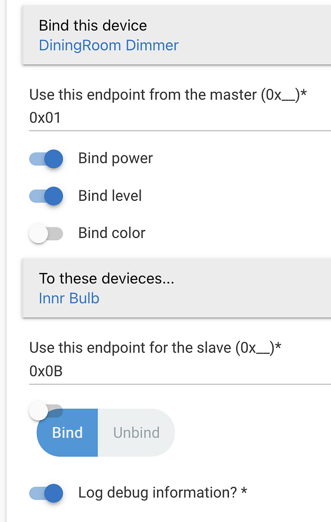Zigbee Binding - 🛎️ Get Help - Hubitat