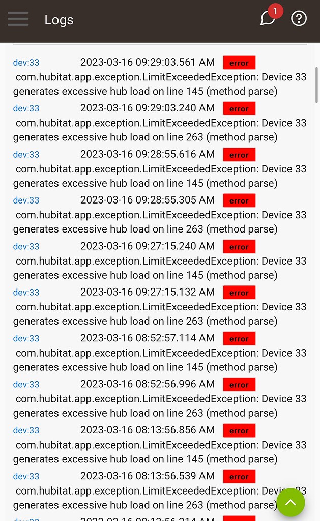 Z Wave errors - 🛎️ Get Help - Hubitat