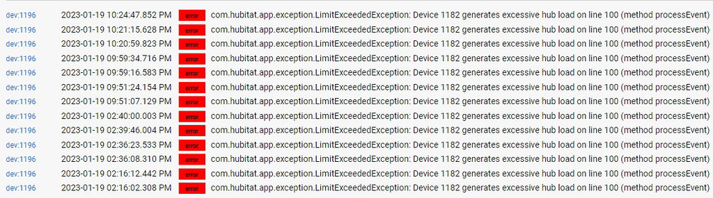 Unifi protect camera error after update - Apps - Hubitat Unifi protect camera error after update - Apps - Hubitat