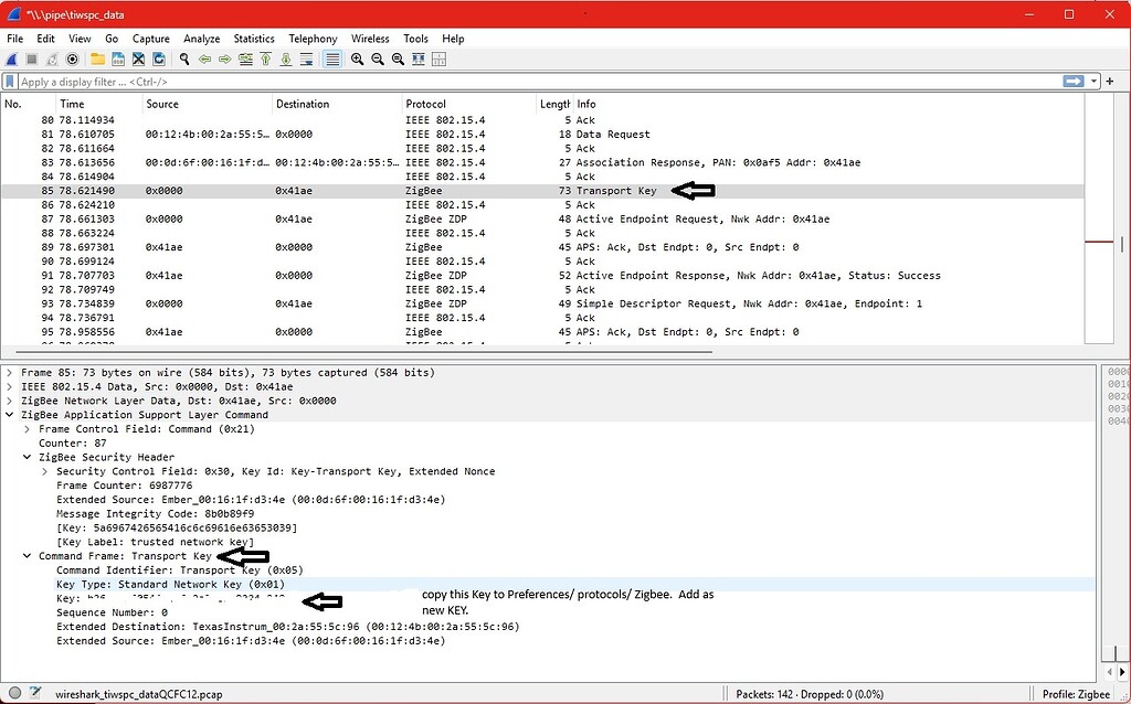 How I setup Wireshark to capture Zigbee messages - Code Share - Hubitat