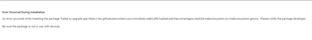 Webcore Error Character Not At End Of Base64 Value Webcore Hubitat