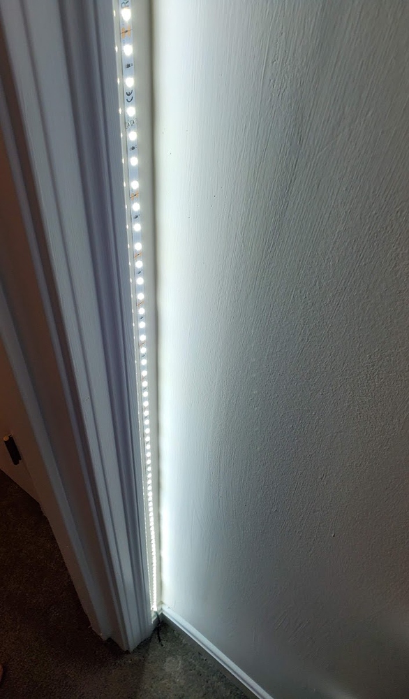 Finally got around to adding lights (LED strips) to two of our closets ...