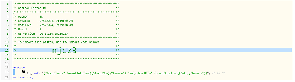 UTC Error - webCore - Hubitat