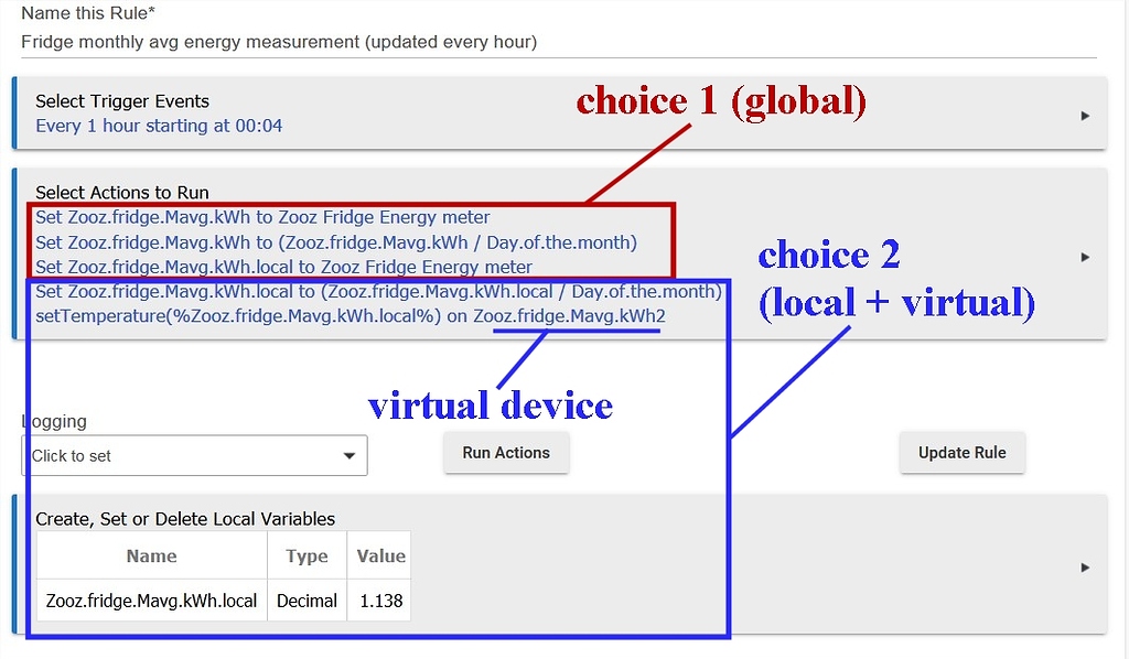 Global variable vs local variable + virtual device (hub speed) - All things Rule Machine - Hubitat