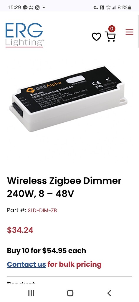 Zigbee dimmer module - Devices - Hubitat