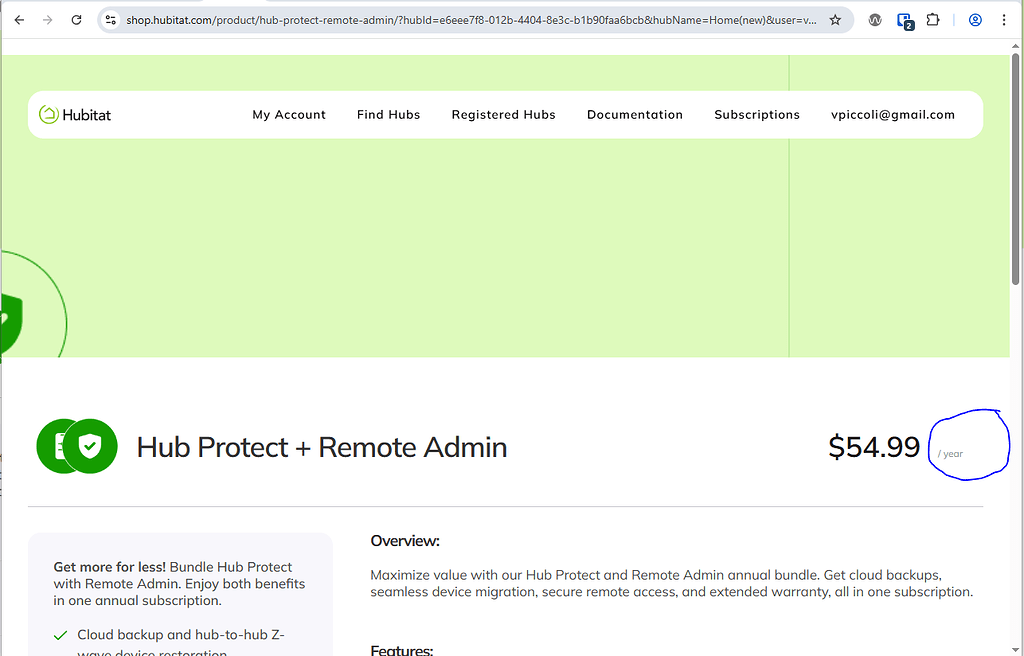Is Remote Admin / Hub Protect Bundle No Longer Available? - 🛎️ Get Help - Hubitat
