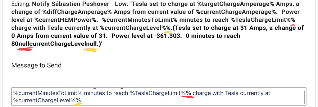 Using “%” character in notification within RM? - 📐 Rule Machine® - Hubitat
