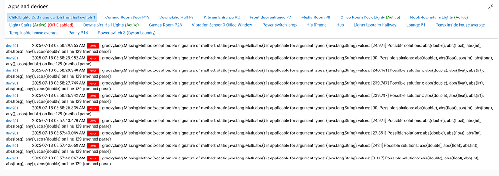 Error help - Custom Drivers - Hubitat