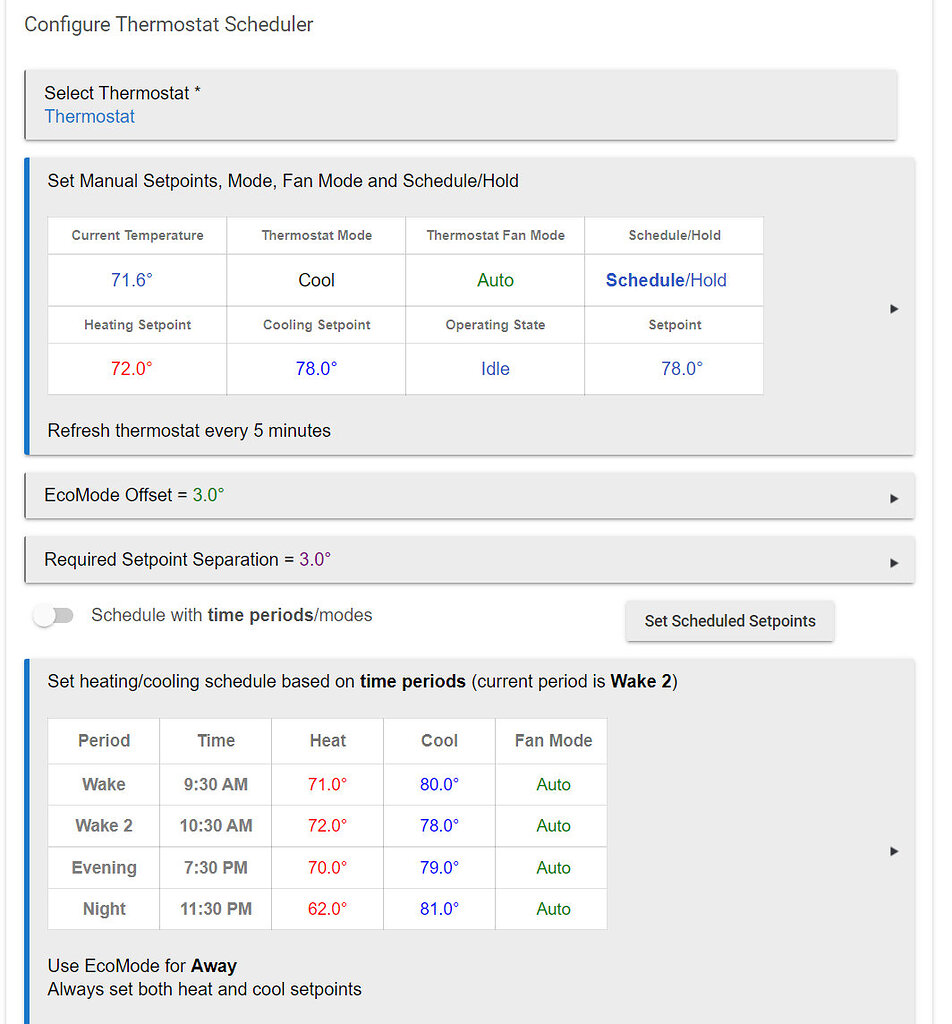 Thermostat Scheduler not switching heat/cool - Apps - Hubitat