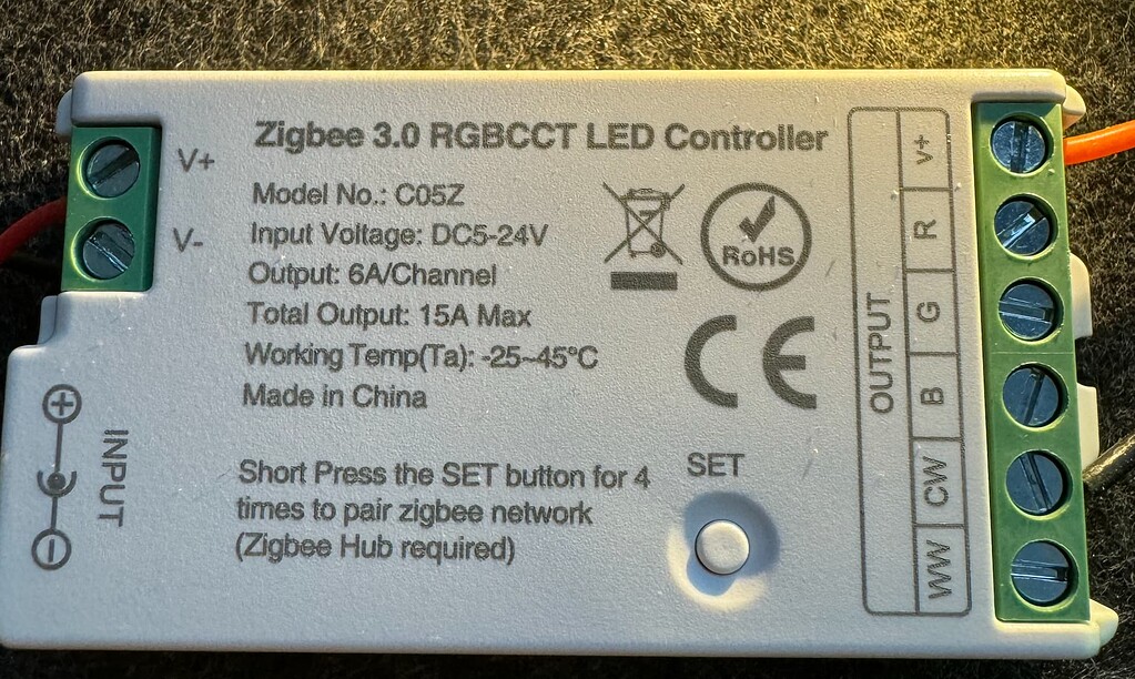 Zigbee LED Controller (Tuya) not working - 🛎️ Get Help - Hubitat