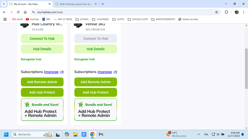 Remote admin Button is gone - 🛎️ Get Help - Hubitat