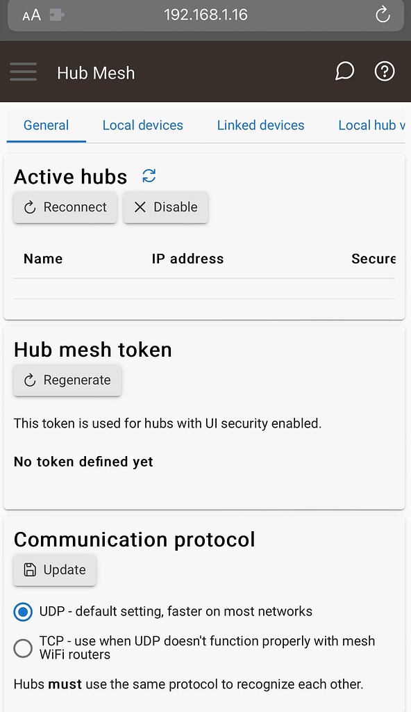 Restored C5 to C7, now hub mesh doesn’t see my other C5 - 🛎️ Get Help - Hubitat