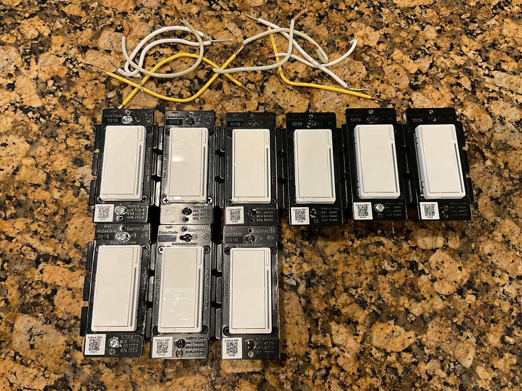 For sale: 9x Inovelli Red Dimmers, 7x Jasco ZW4001, 2x Jasco ZW2002 - 💬 ...