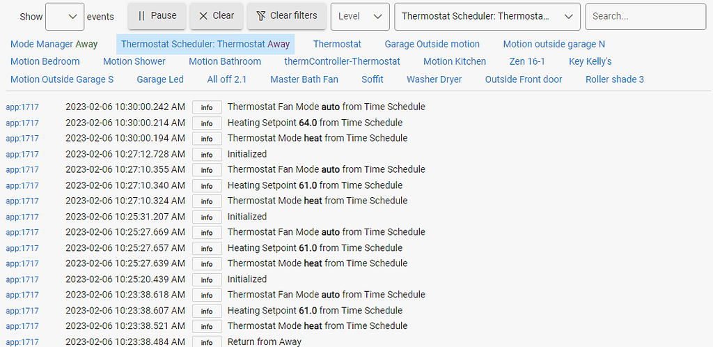Thermostat Scheduler - 🧰 Built-In Apps and Drivers - Hubitat