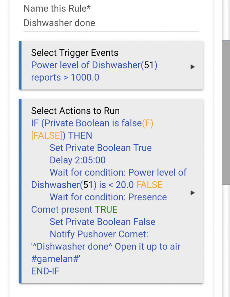 Private boolean won't return to false after delay - All things Rule Machine - Hubitat