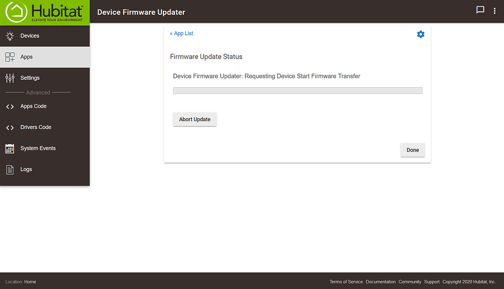 2.2.4 Difficulty with Device Firmware Updater App - 🛎️ Get Help - Hubitat