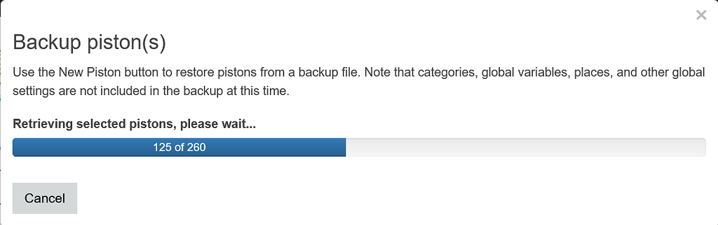 Webcore Backup Stops Apps Hubitat 