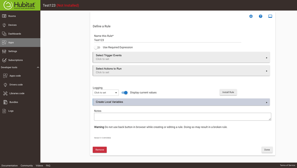Cant Create a Global Variable, please Help! - 🛎️ Get Help - Hubitat