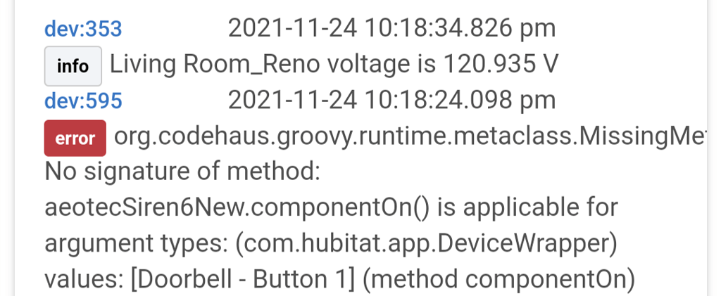 Aeotec Siren/doorbell notifications issue - 🛎️ Get Help - Hubitat Aeotec Siren/doorbell notifications issue - 🛎️ Get Help - Hubitat