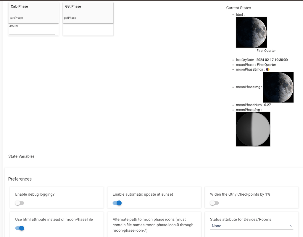 [Re-RELEASE] Moon Phase Driver - Custom Drivers - Hubitat