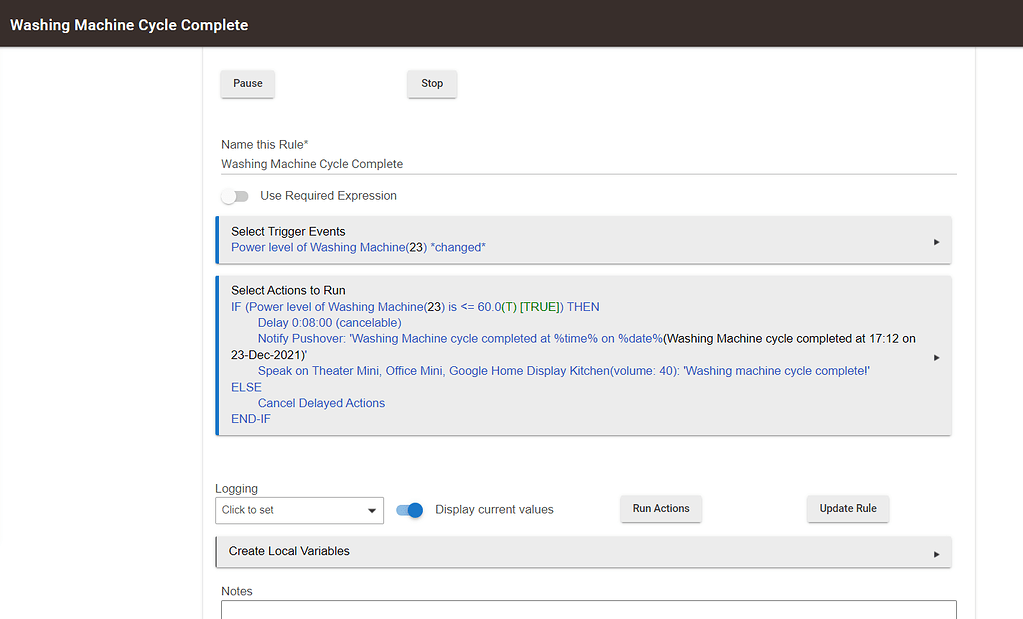 Why do I get repeat notifications? - 📐 Rule Machine® - Hubitat