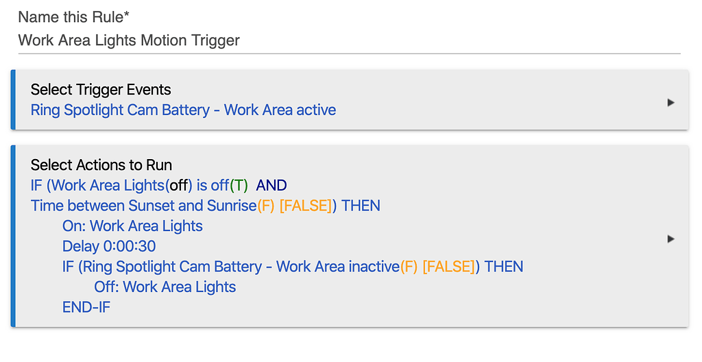 Conditional Motion LIght Trigger - 📐 Rule Machine® - Hubitat