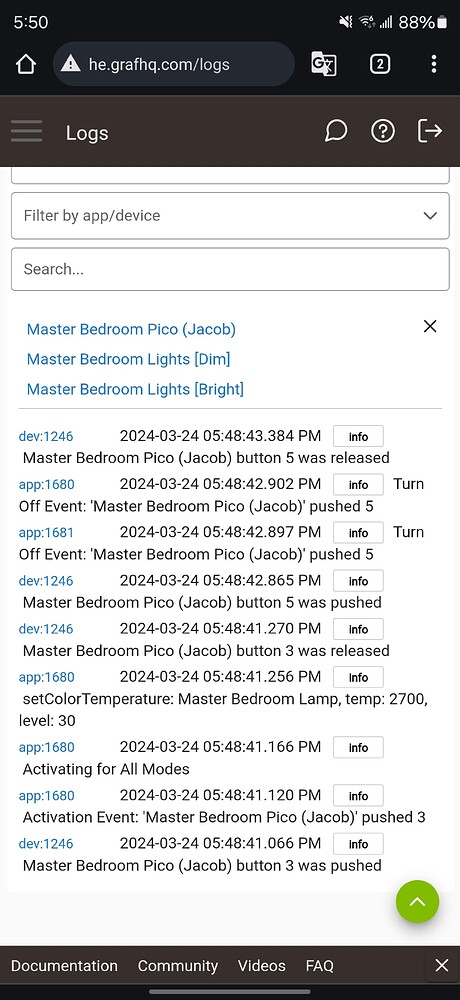 RL Bulb Won't Turn Off - Apps - Hubitat