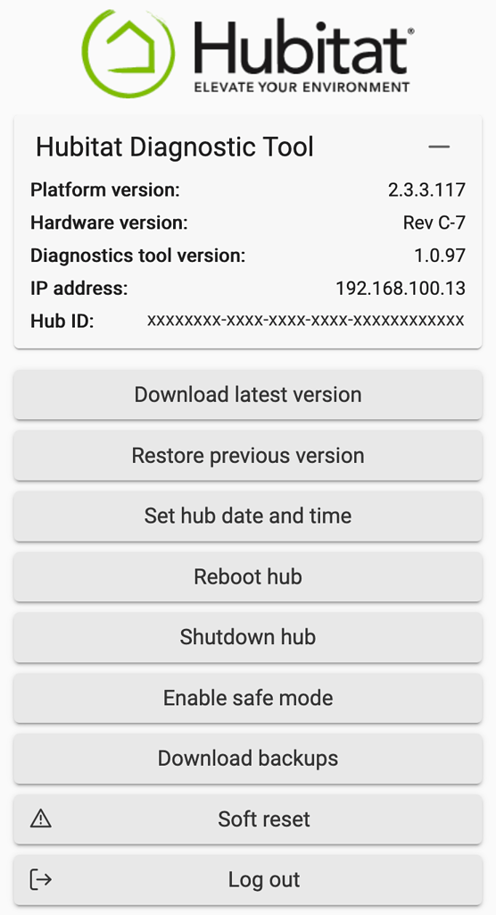 New Diagnostic Tool Version 1.0.97 - Announcements - Hubitat