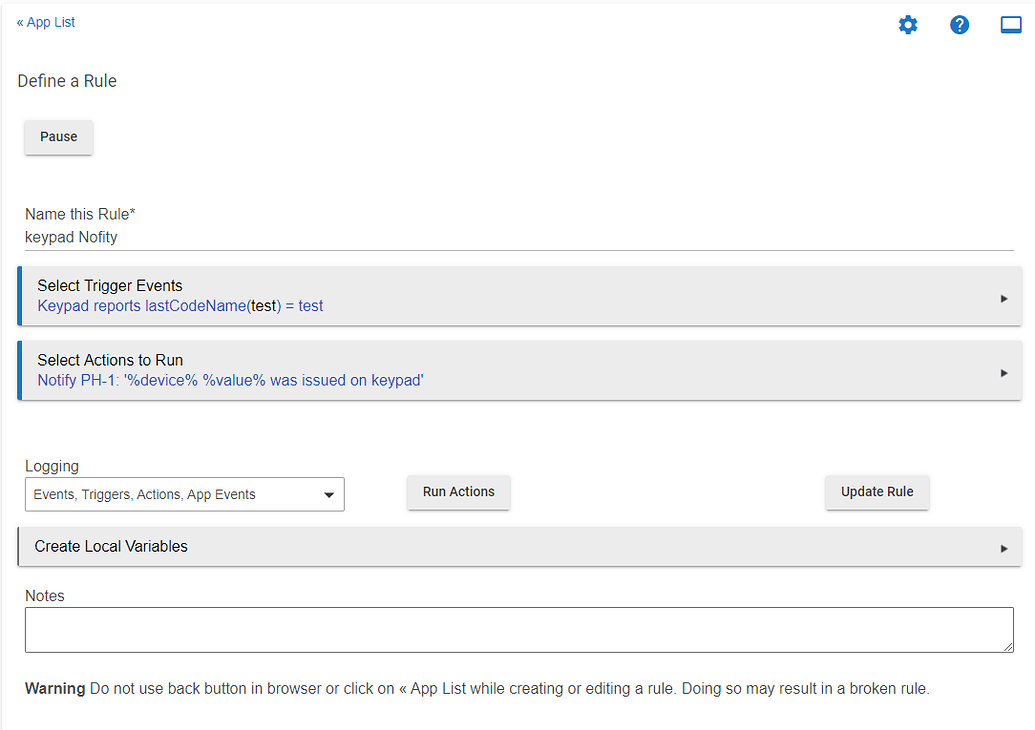 [RELEASE] Virtual Keypad - ⚙️ Custom Apps and Drivers - Hubitat