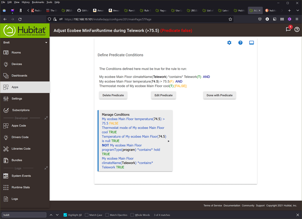 Seeming Predicate Discrepancy - 📐 Rule Machine® - Hubitat