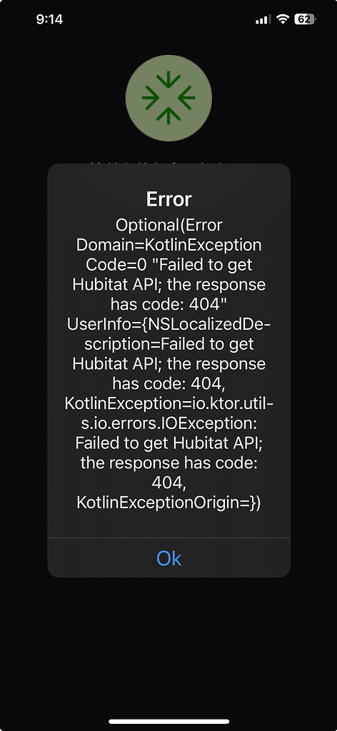 New app doesn’t see hub? - Apps - Hubitat